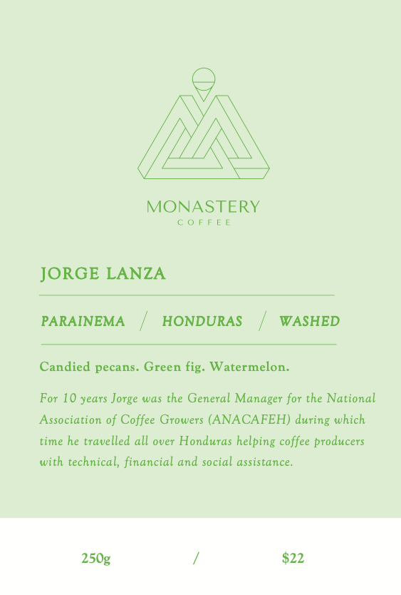 Jorge Lanza (Washed) - Honduras - Monastery Coffee